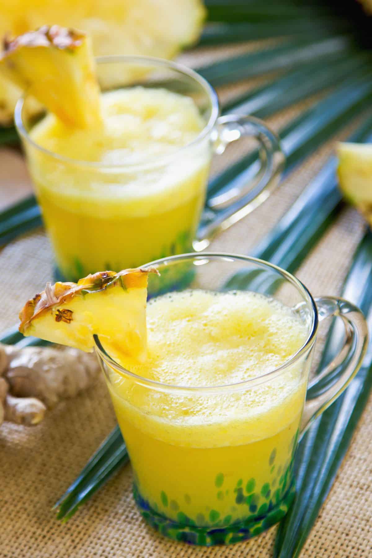 How To Make Pineapple Ginger Juice Health Benifits